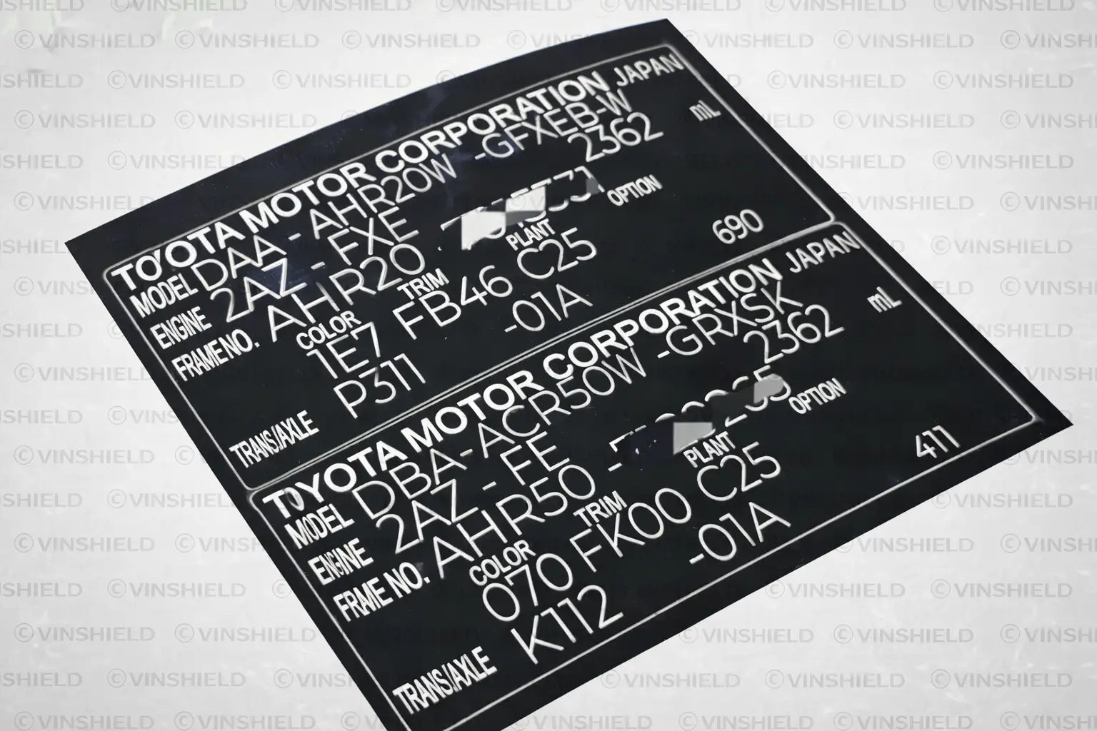 Australia VIN Label Guide: 17-Character VIN Rules – VIN SHIELD UK LTD