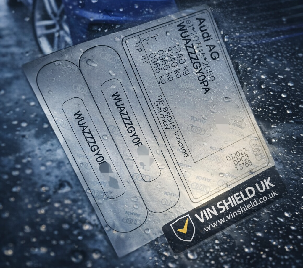 VIN Stickers & Plates | VinShield UK – VIN SHIELD UK LTD