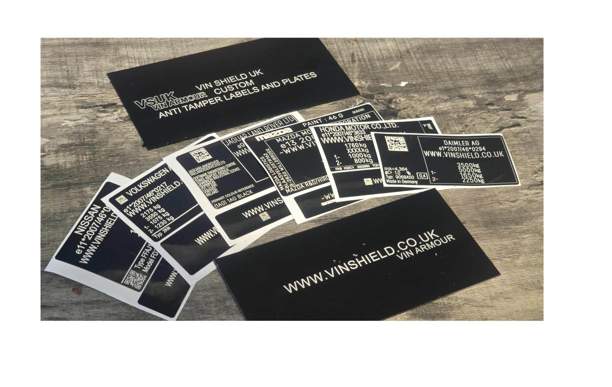 VIN Stickers & Plates | VinShield UK – VIN SHIELD UK LTD
